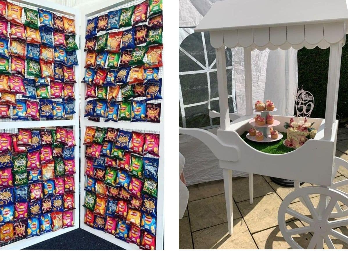 Sweet Cart & Crisp Wall - Inferno Catering