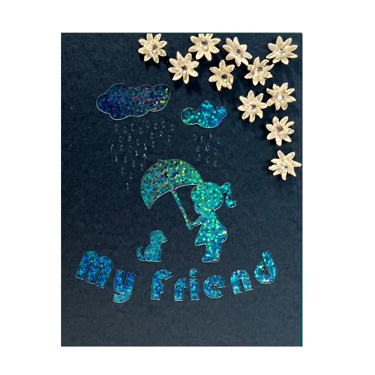 My Friend Card 4.25in X 5.5in (10.8cm X 14cm) - Cloverleaves Limited