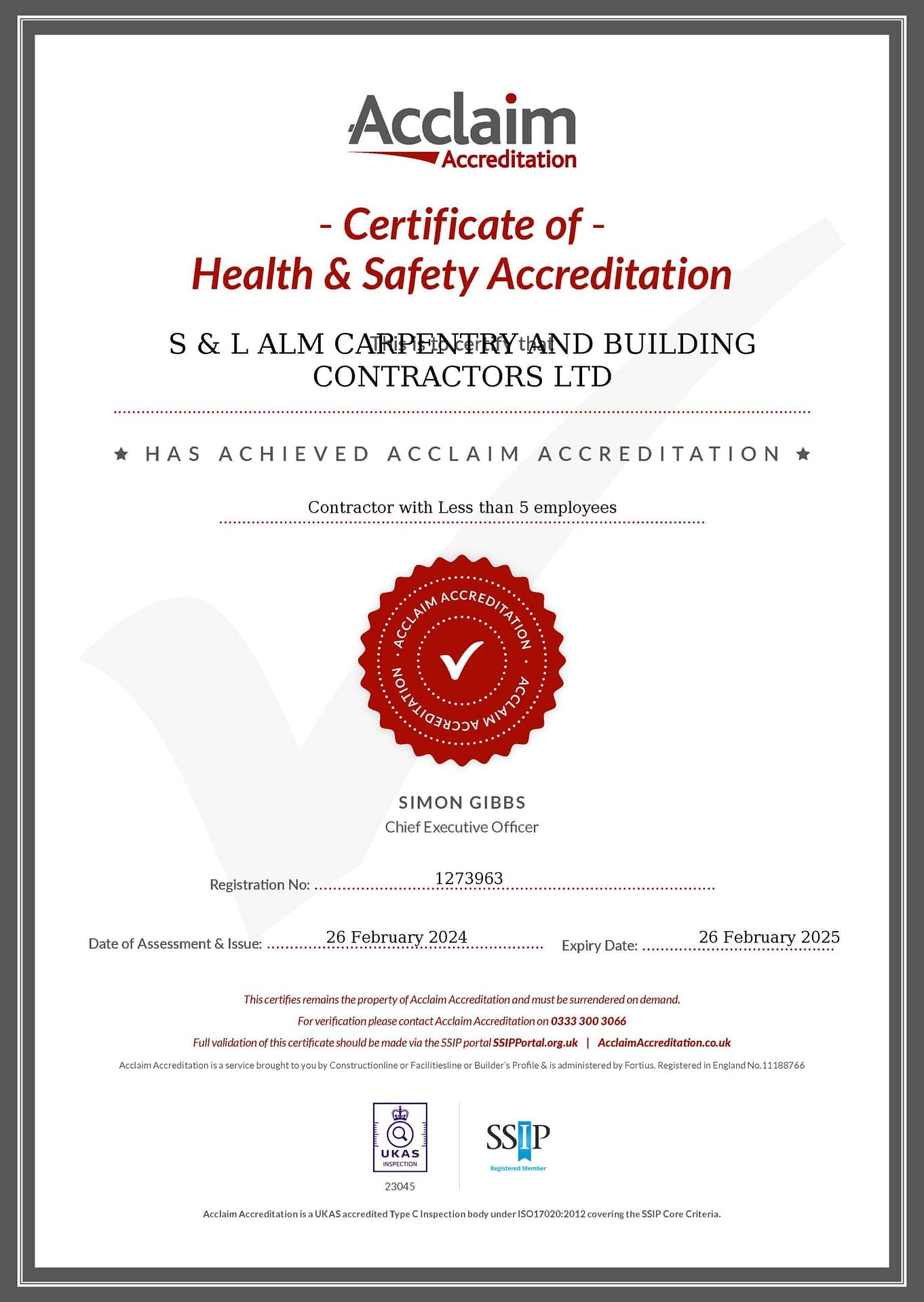 About us - S & L ALM Carpentry & Building Contractors